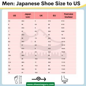 Japanese Shoe Size to US: (Sizing Guide + Charts)
